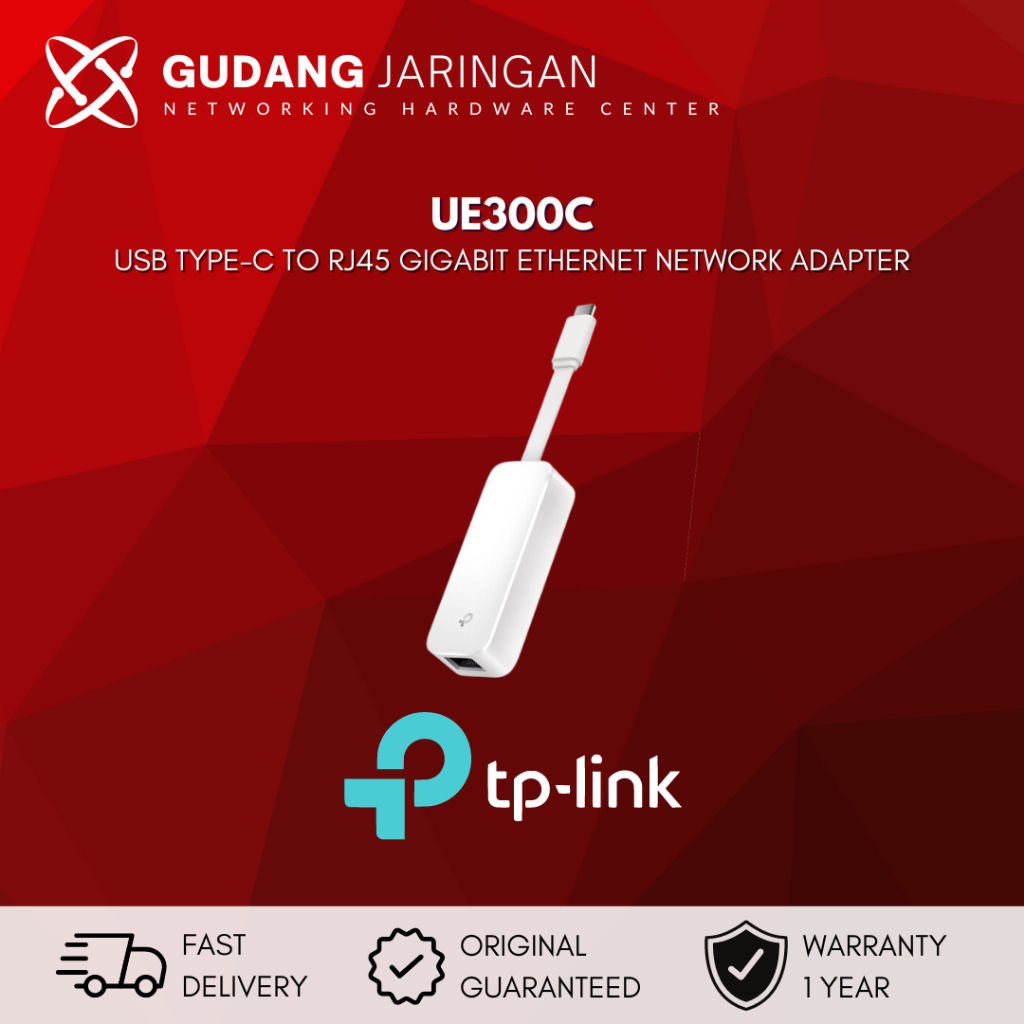 Tp-link UE300C USB Type-C ถึง RJ45 อะแดปเตอร์เครือข่ายอีเธอร์เน็ต ...