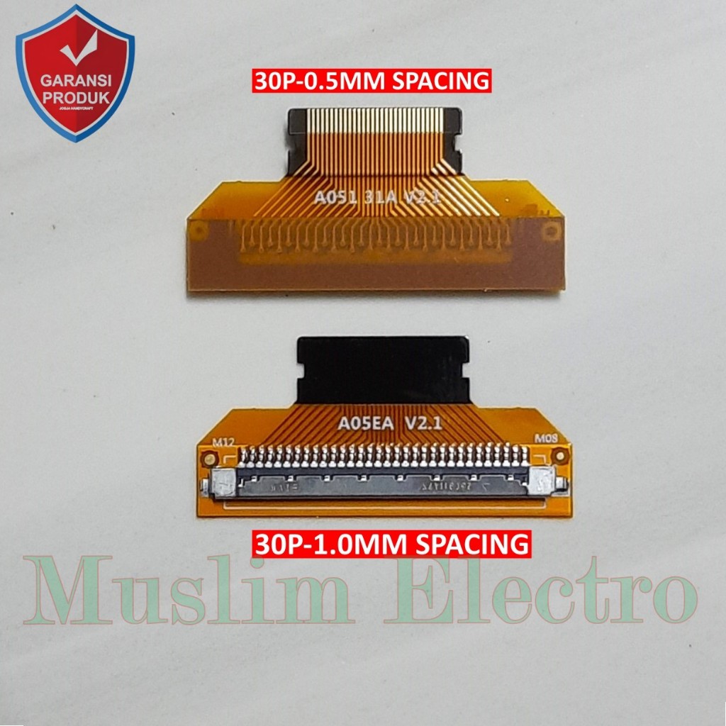 แก้ไข FPC FFC Connector 30P 1 มม.ถึง 0.5 มม.Pitch EDP อะแดปเตอร์ LVDS ...