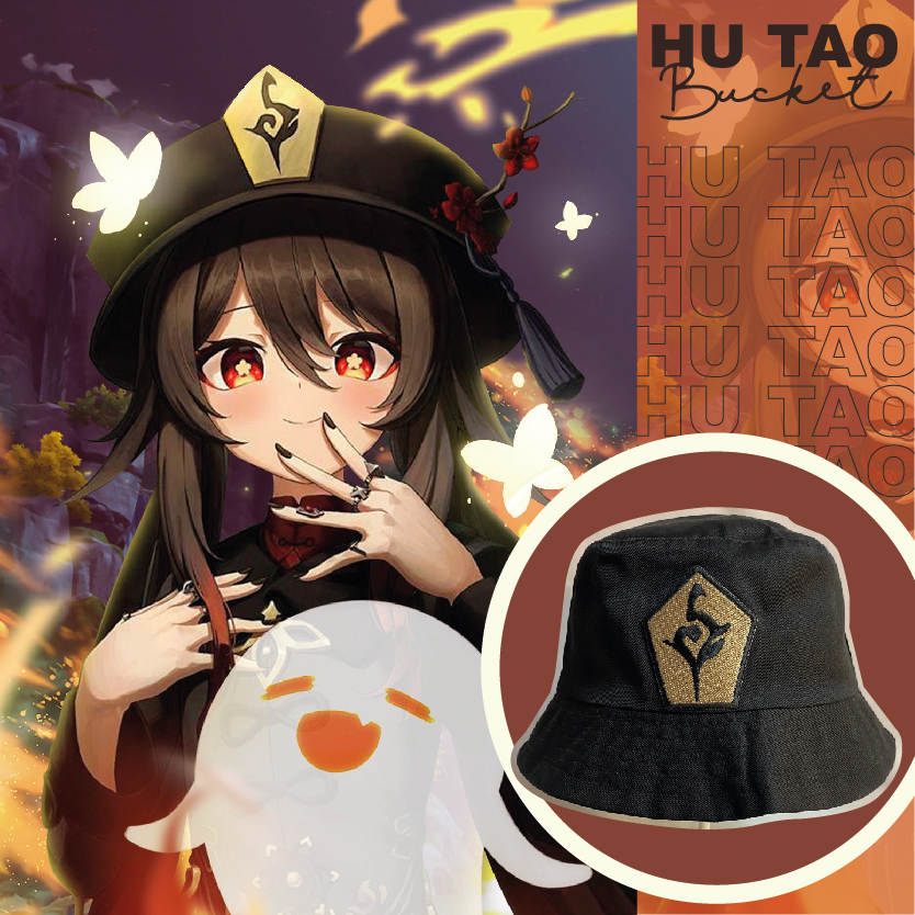 หมวกบักเก็ต ลายการ์ตูนอนิเมะ GUZZU HU TAO HAT | Shopee Thailand