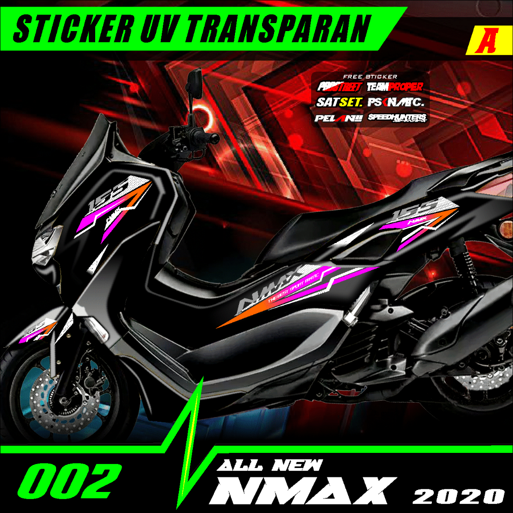 แถบโปร่งใส N MAX NEW 155 NEW N MAX STICKERS PRO 002 สีหลากหลาย | Shopee ...