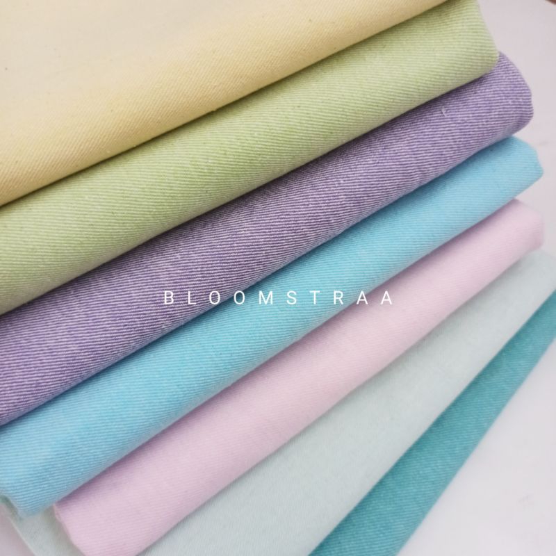 Katun Canvas Twill Pastel Color Canvas Fabric ผ ้ าฝ ้ ายเนื ้ อนุ ่ ม ...