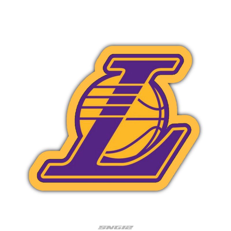 สติกเกอร์ยูนิต คุณภาพสูง ลาย Lakers !!!! | Shopee Thailand