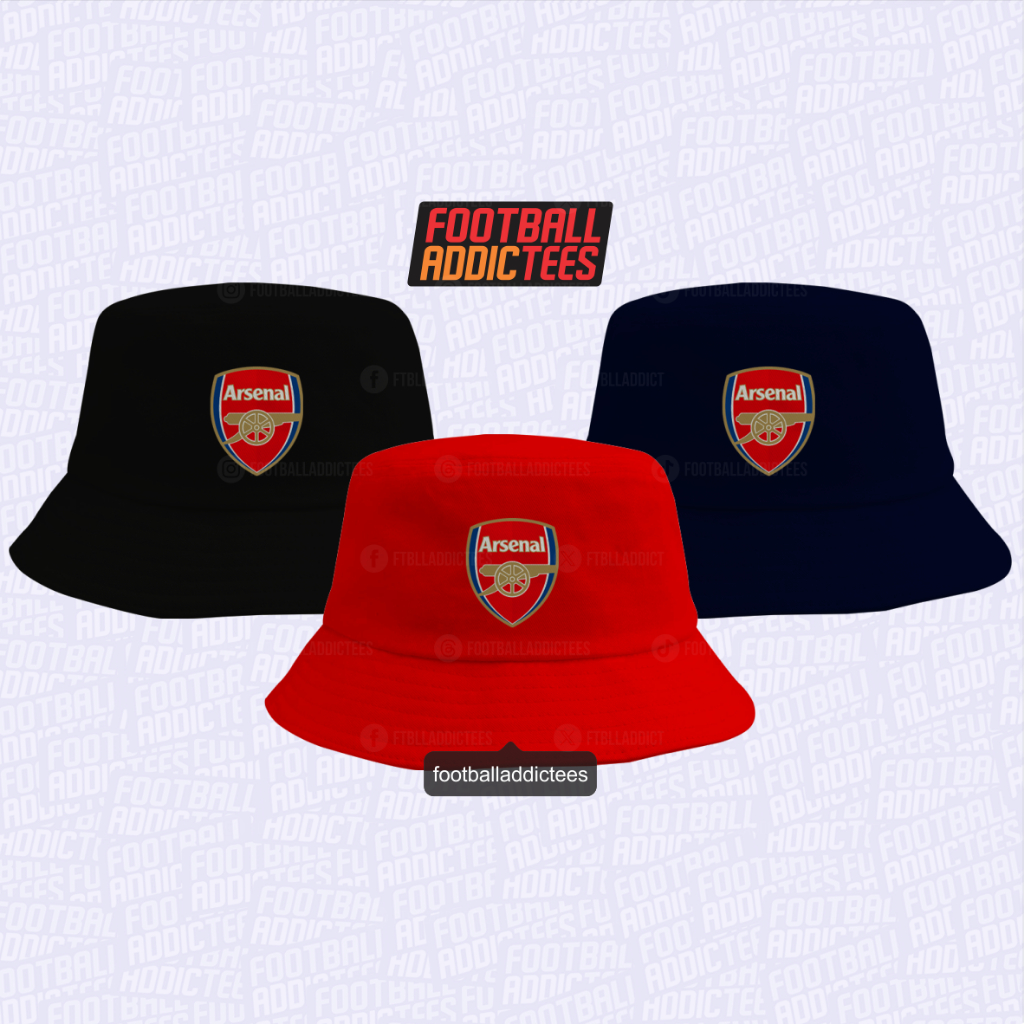 ARSENAL LOGO FOOTBALL BUCKET HAT | Shopee Thailand