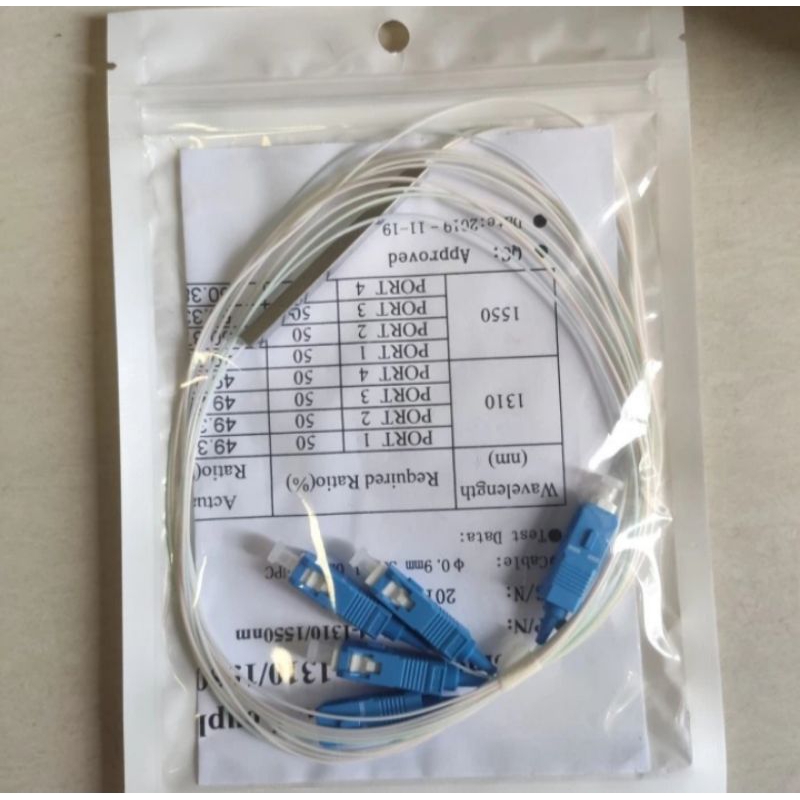 แผ่นไฟเบอร์ออปติก 1:4 sc upc ftth 1 4 sc upc fth | Shopee Thailand