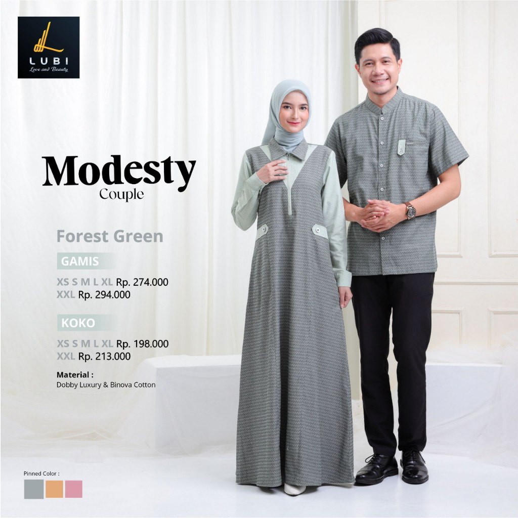 Lubi Modesty Series มุสลิม Gamis - Lubi Luby อย่างเป็นทางการ | Shopee ...