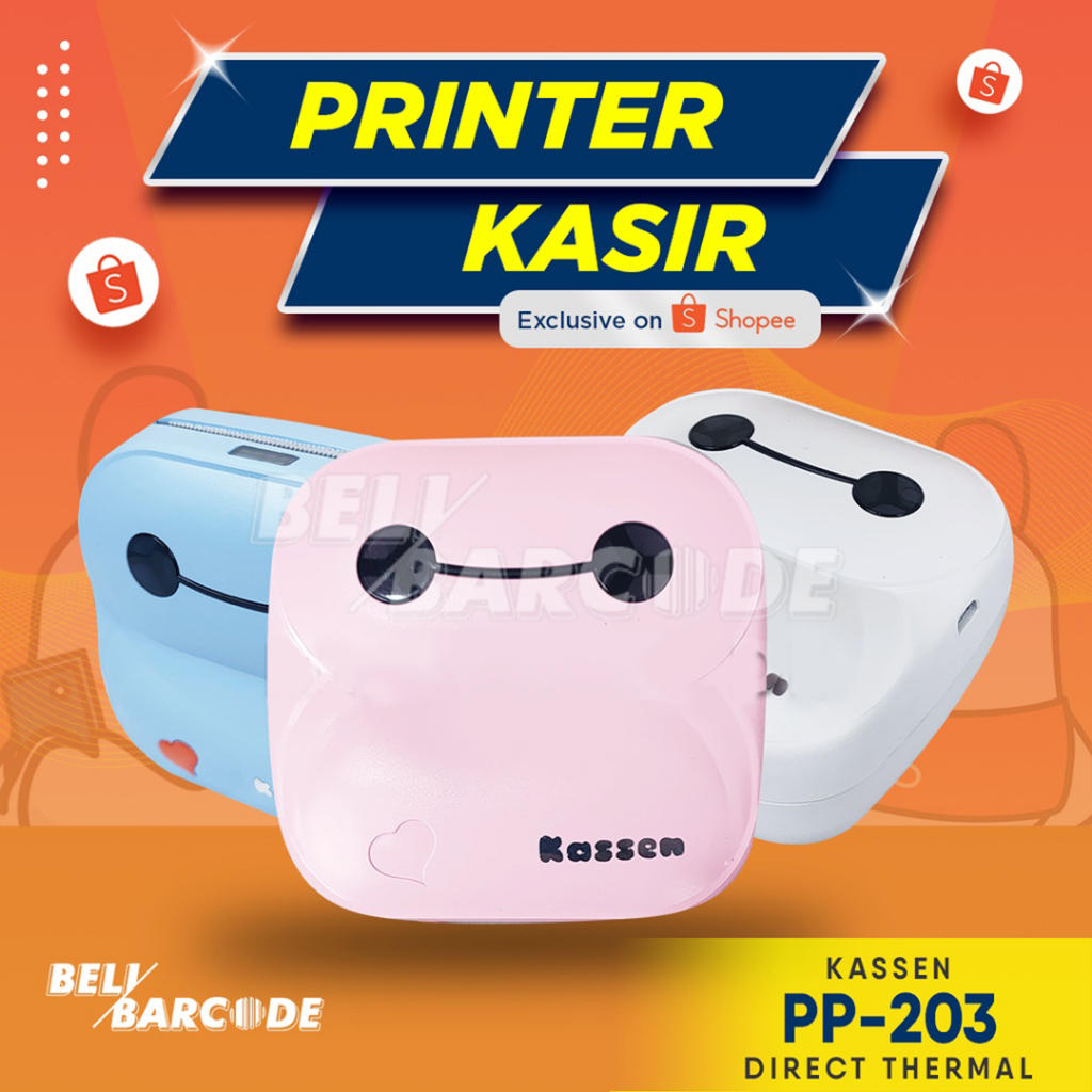 Kassen PP203 เครื่องพิมพ์แคชเชียร์ความร้อนพิมพ์ใบเสร็จคาเฟ่ | Shopee ...