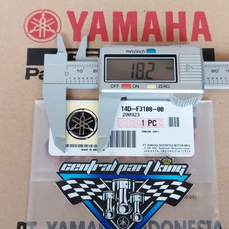 สติ๊กเกอร์ โลโก้ SPEEDOMETER EMBLEM MIO GT, MIO J, FINO ORI ORIGINAL ...