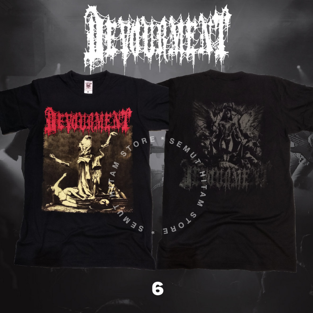 เสื้อยืด DEVOURMENT OBSCENE MAJESTY Builtup Rock Metal Music Band ...