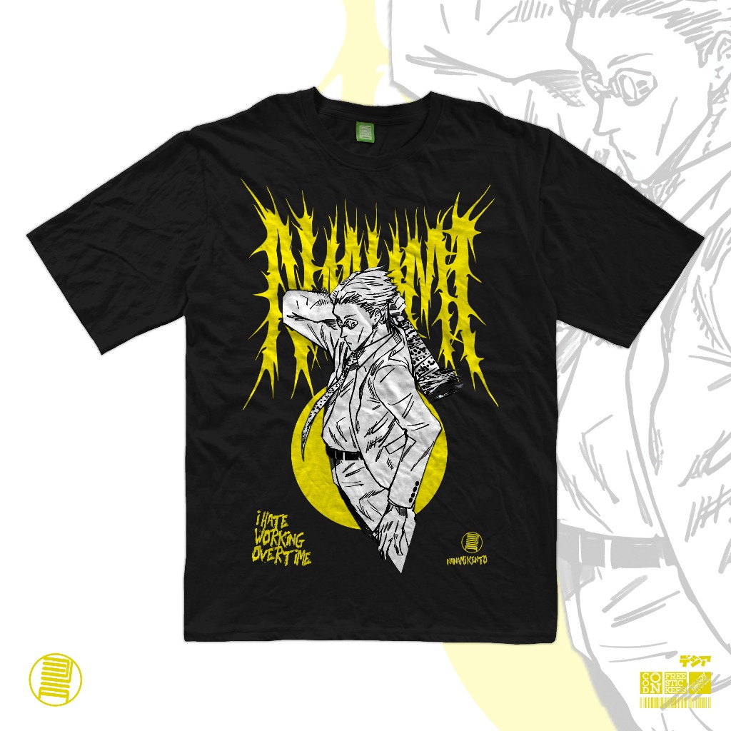 เสื้อยืด ลายการ์ตูนอนิเมะญี่ปุ่น Nanami Kento Jujutsu Kaisen Overtime ...