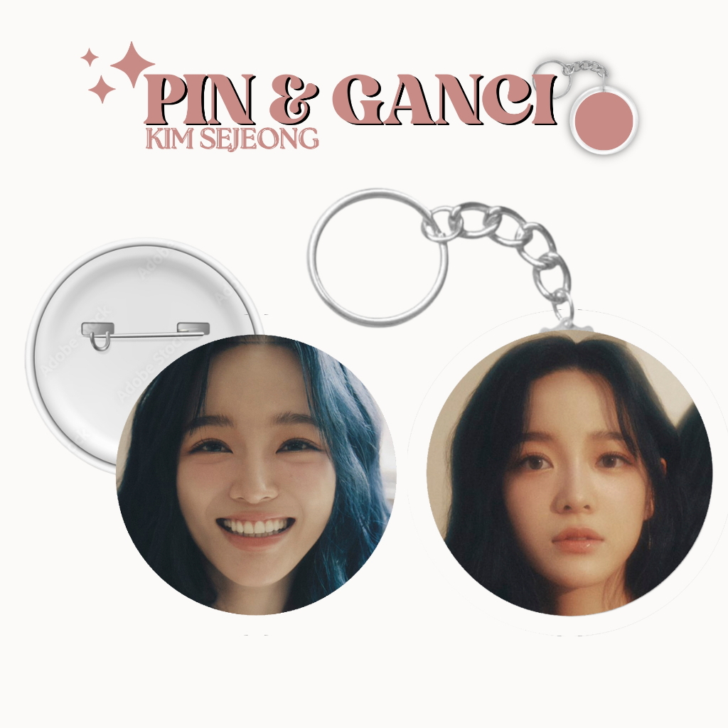 Gantungan Ganci KIM SEJEONG PIN MOON KEYCHAIN ขนาด 58 MM (PRICE 1 ชิ้น ...