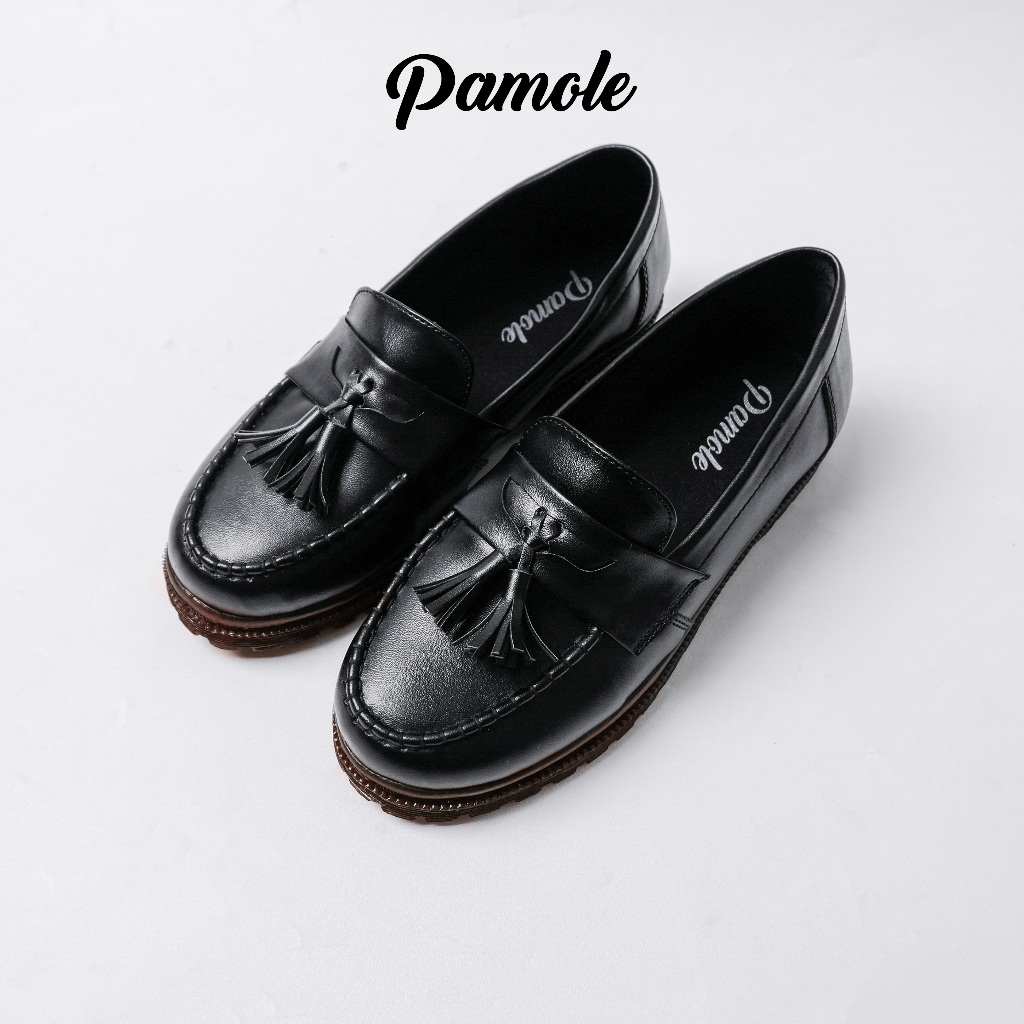 Pamole - Women& 39;s Synthetic Leather Loafer Shoes - Magna Series ...