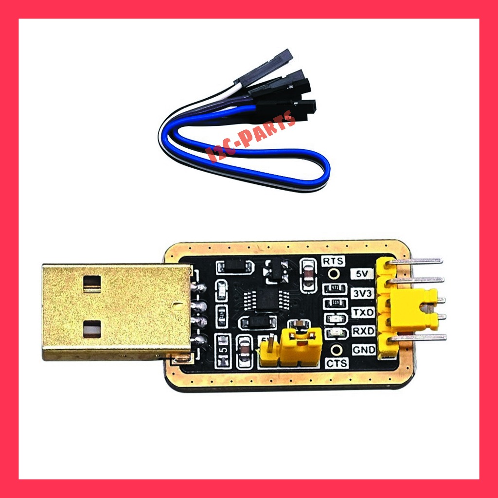 แผ่นทอง USB TTL Serial CH340 คุณภาพสูง พร้อมหมุดรีเซ็ต CTS | Shopee ...