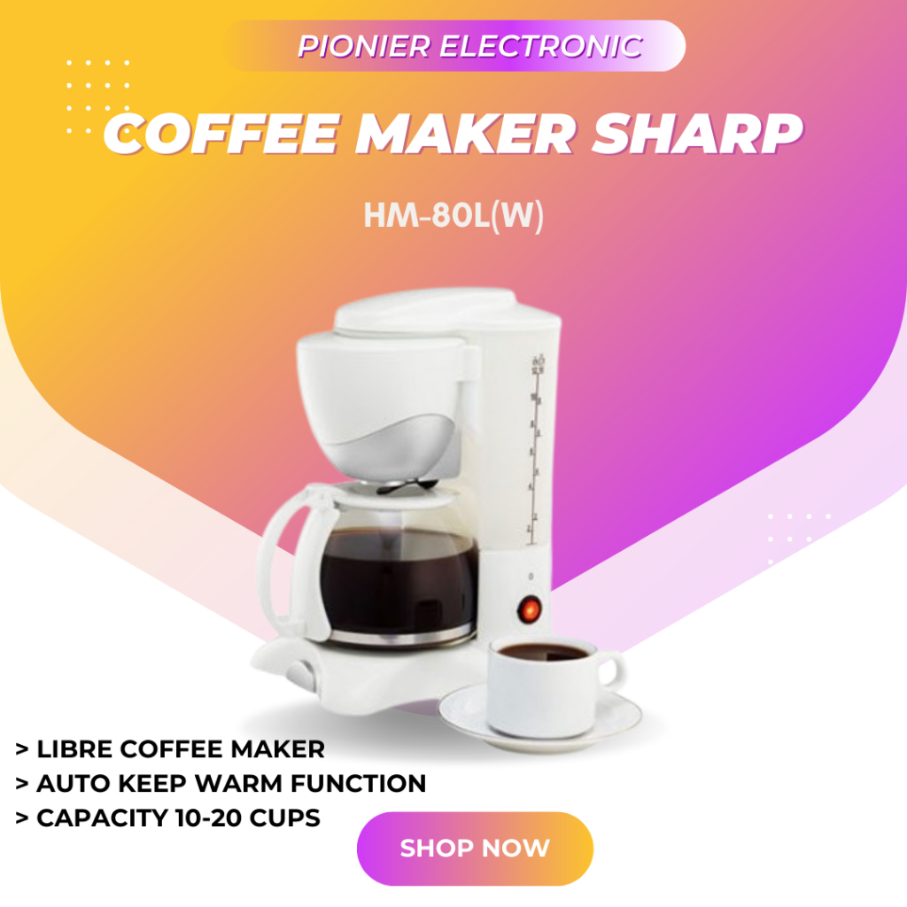 Mesin [EKS - จอแสดงผล] COFFEE MAKER SHARP COFFEE MAKER MACHINE Type HM ...