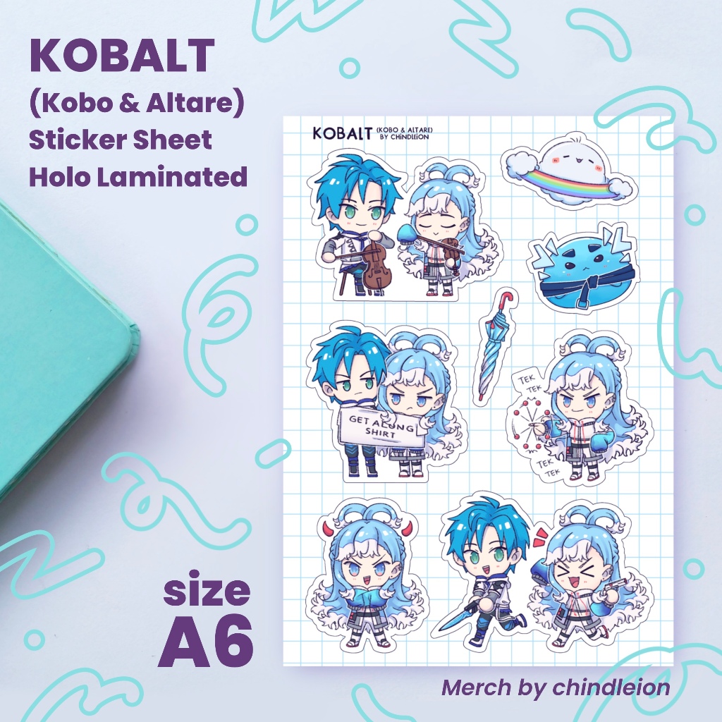 Kobo Kanaeru Regis Altare Cobalt Sticker [fanmerch by chindleion ...