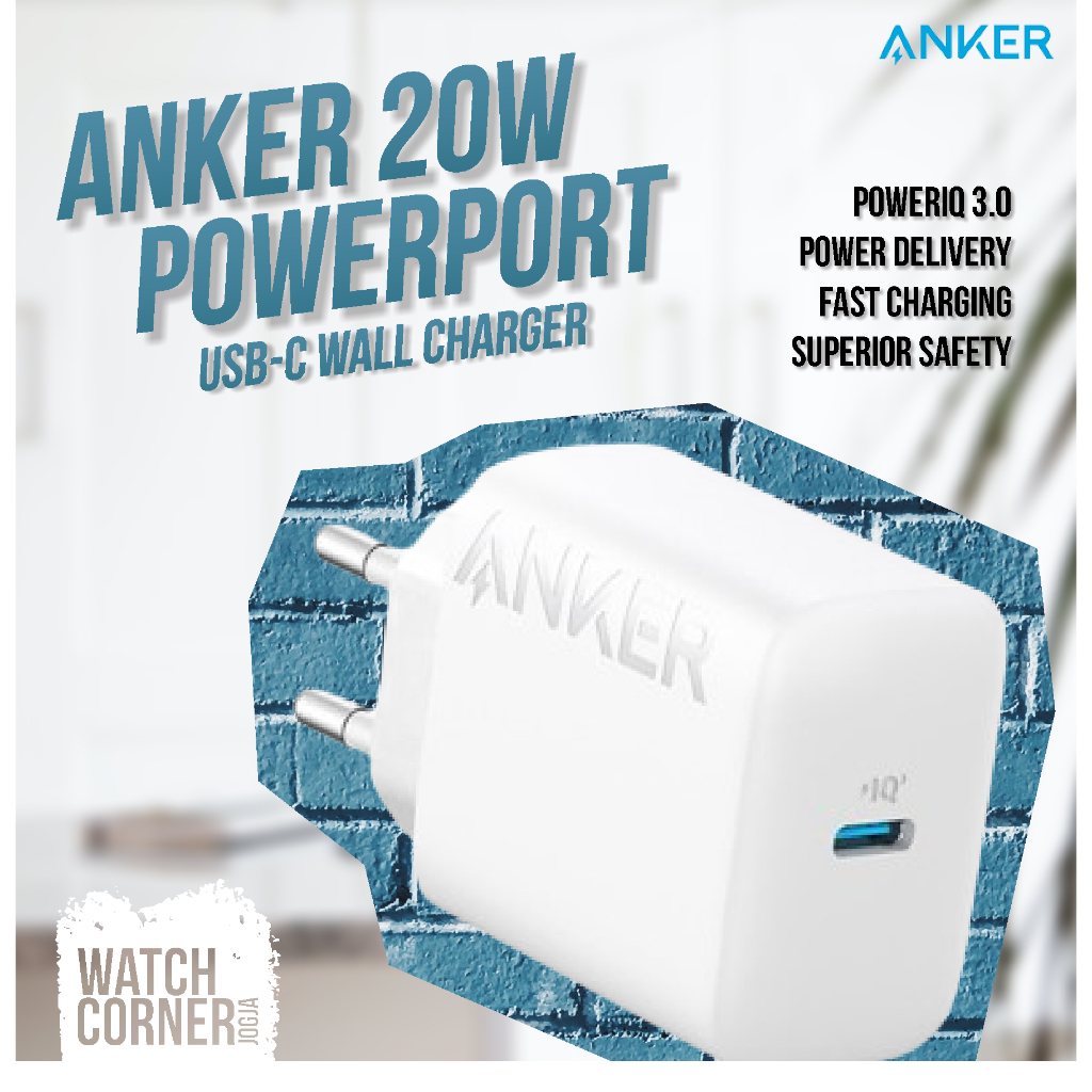 Anker พาวเวอร์พอร์ต 20W USB-C Wall Charger - A2347 สีขาว รับประกันของ ...