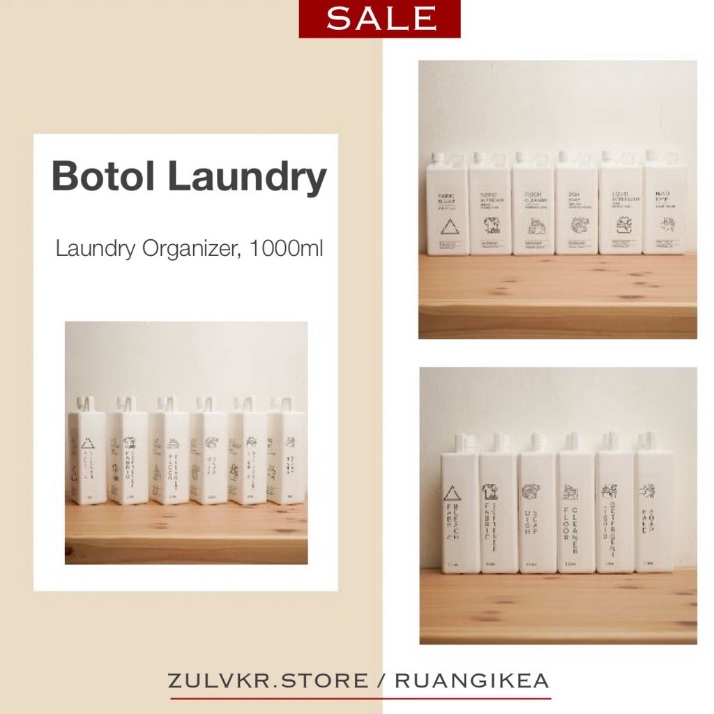 [V1.3-1] Aesthetic LAUNDRY Bottle REFILL Liquid SOAP Bottle LAUNDRY ...