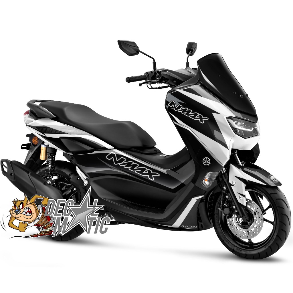 Putih HITAM Full body Decal สติ๊กเกอร์ติดมอเตอร์ไซค์ Yamaha nmax Old ...
