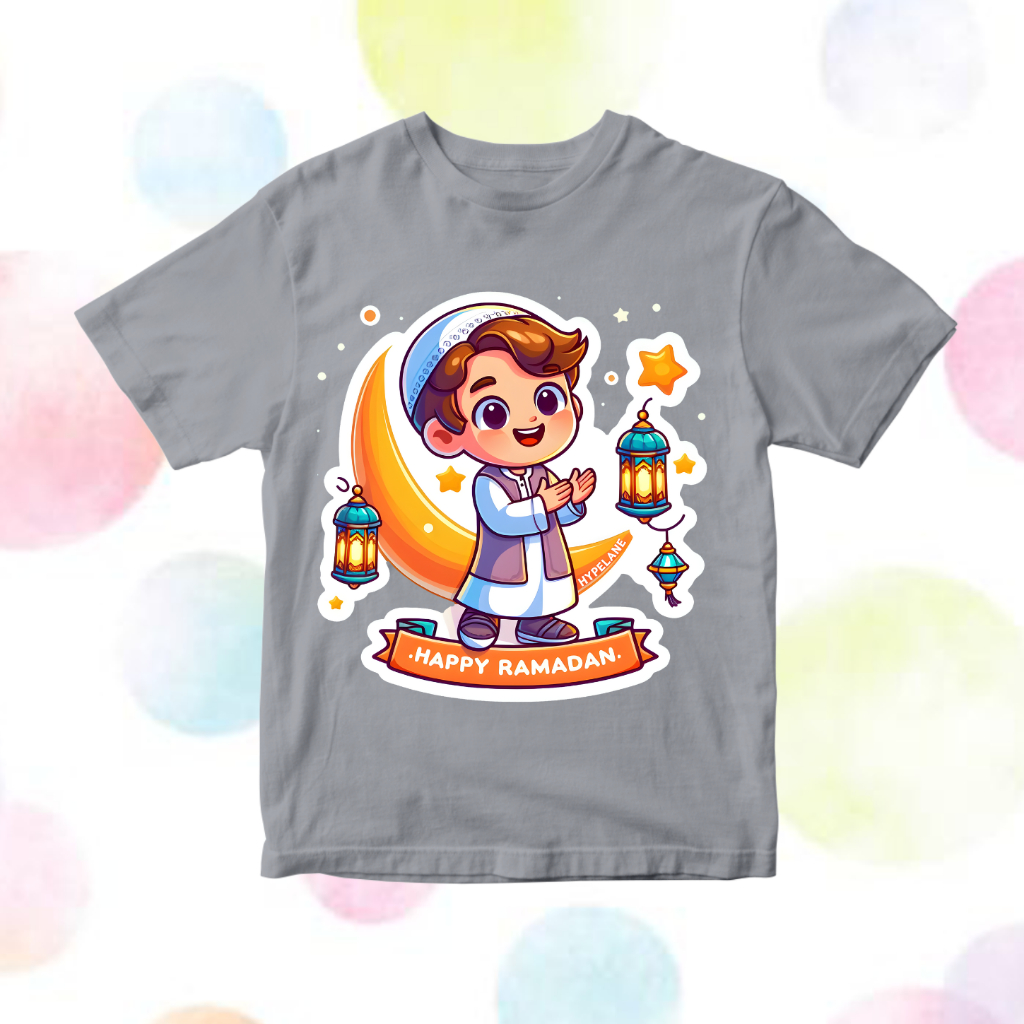 เสื้อยืด พิมพ์ลาย Distro Boys Prayer Ramadan Edition สําหรับเด็กผู้ชาย ...