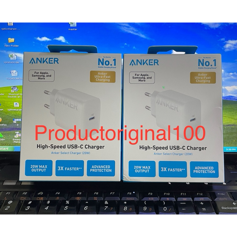 Anker Powerport Charger 20W Fast Charging USB Type - C A2347 | Shopee ...