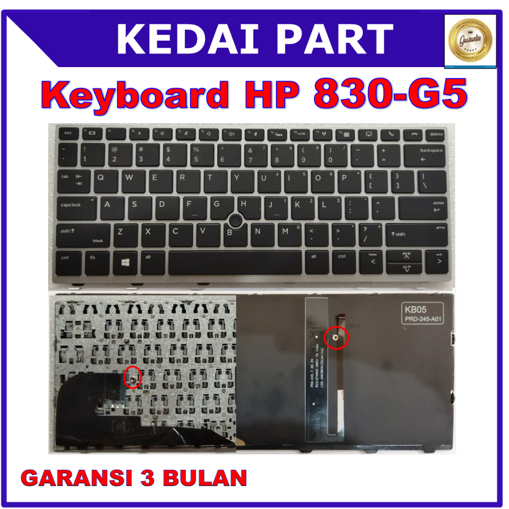 Hp EliteBook คีย ์ บอร ์ ด 830-G5 830 G5 830-G6 830 G6 836-G5 836 G5 ไม ...