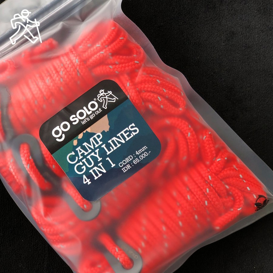 Go Solo Camp Guy Lines 4 in 1 4mm - สีส้ม | Shopee Thailand