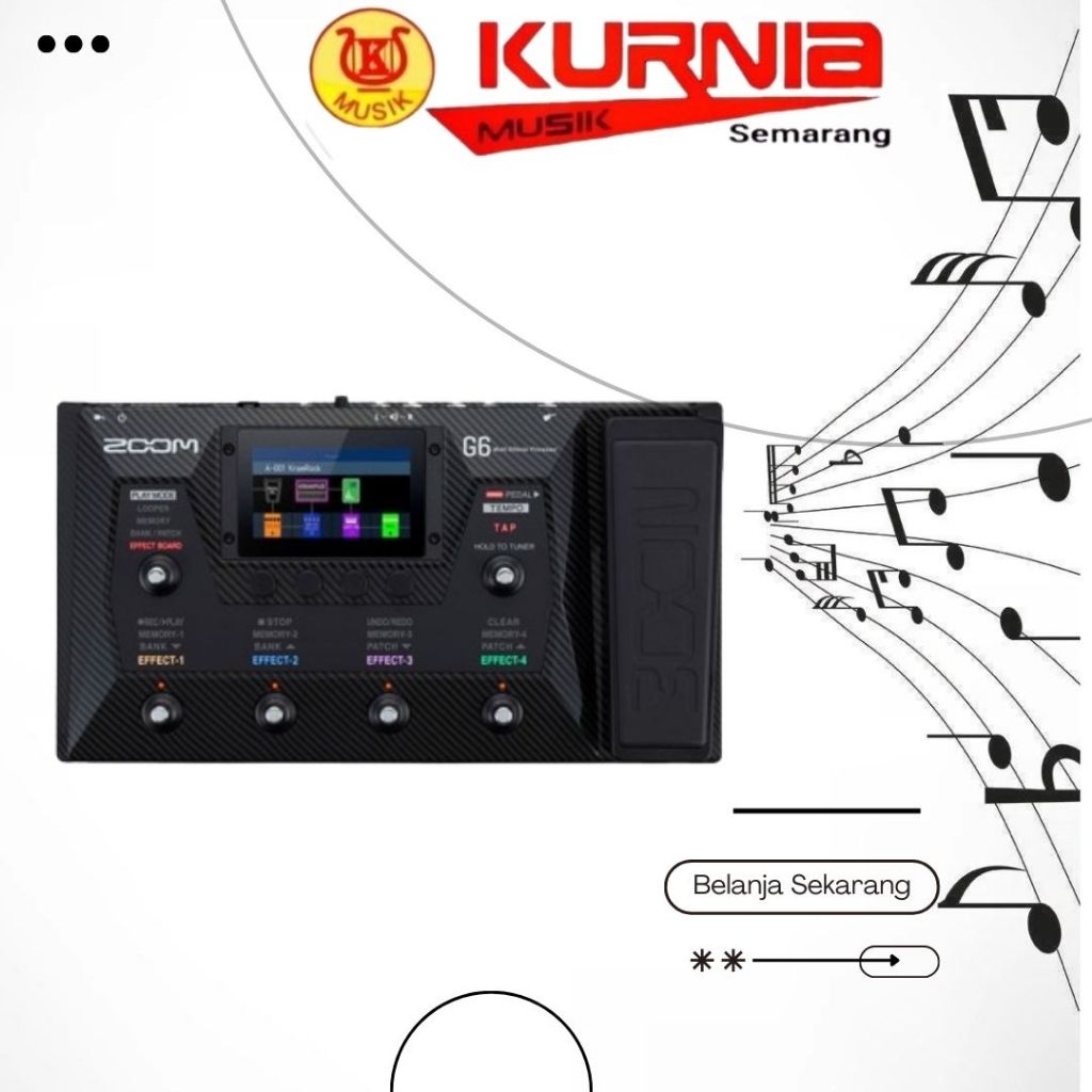 โปรเซสเซอร์ Zoom G6 - G6 - G-6 MULTI EFFECT | Shopee Thailand