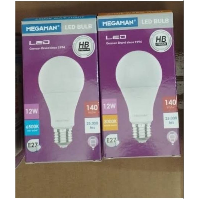 Putih Megaman HB หลอดไฟ LED พรีเมี่ยม สีขาว | Shopee Thailand