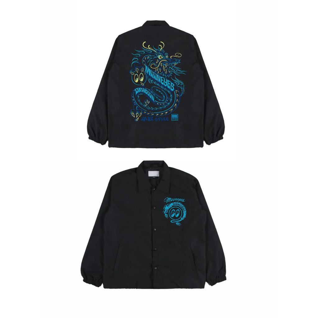 Mooneyes dragon Coach Jacket | Shopee Thailand
