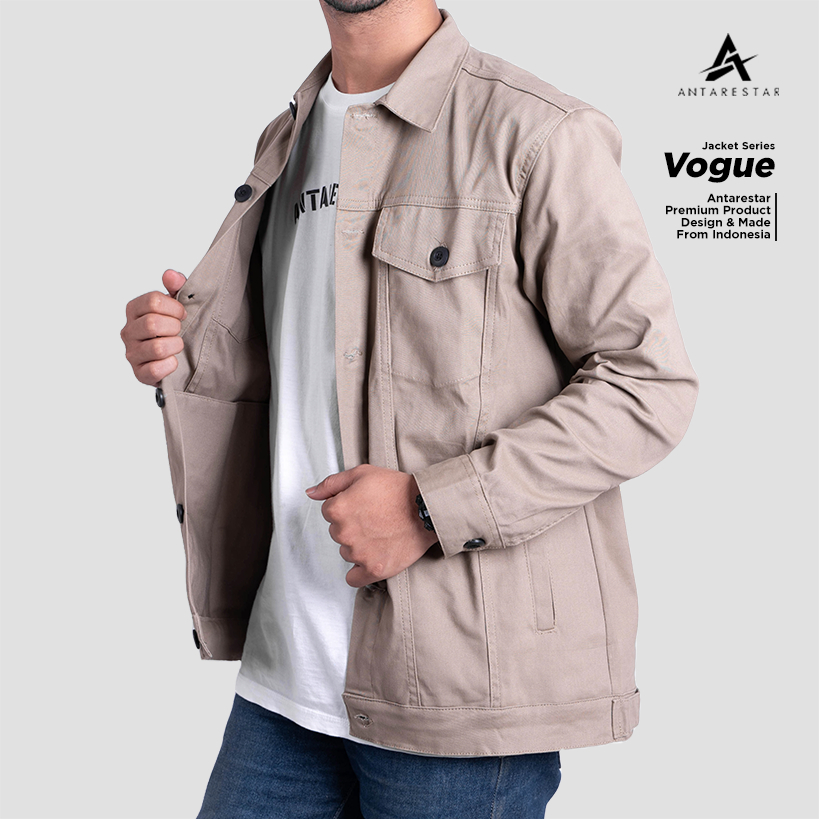 Vogue Canvas Trucker Jacket Antarestar Men& 39;s Distro Outerwear ...