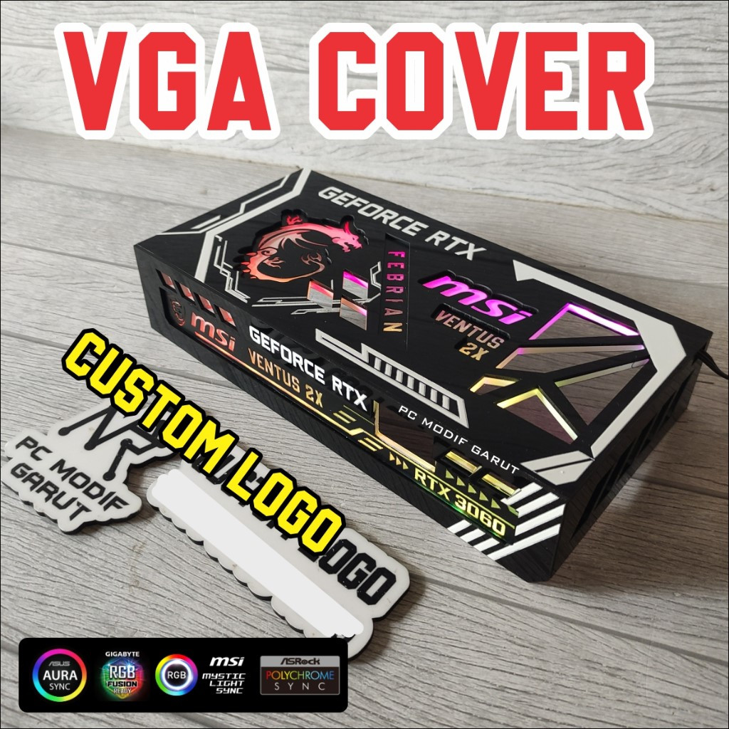 ฝาครอบโลโก้ VGA LED RGB MSI EDITION | Shopee Thailand