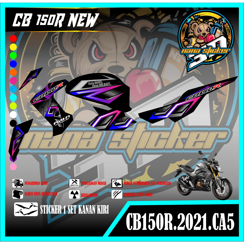 Striping CB150R 2021 / CB 150 R 2021 Variations of Motorcycle Scost Stickers CODE CA5 สติ๊กเกอร์ ...