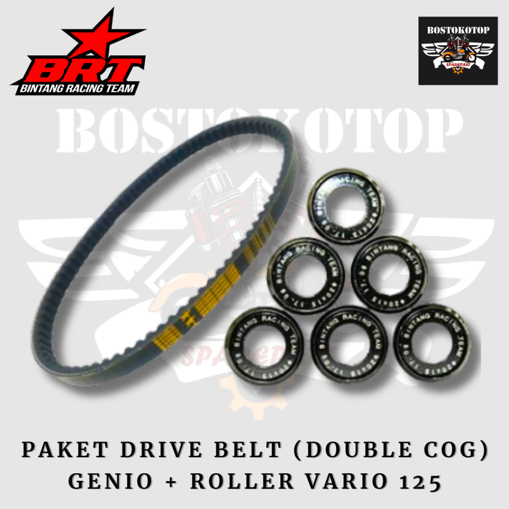 Brt Bintang Racing Team Set Drive Belt Package Vanbelt Double Cog Genio Roller Vario 125 11Gr ...