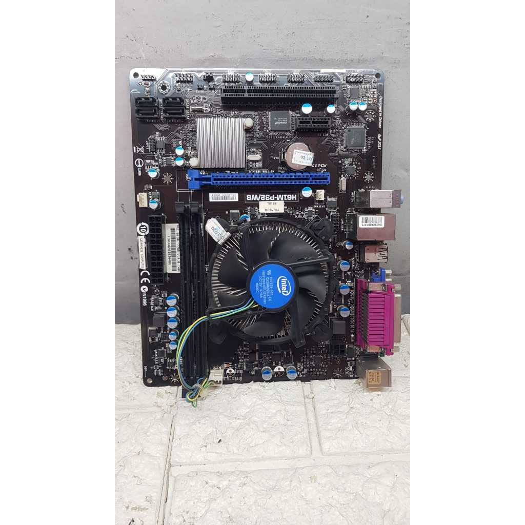 Mobo H61M P32/W8 SOCKET LGA 1155 DDR3 LPT ONBOARD VGA +PROCESSOR I3 ...