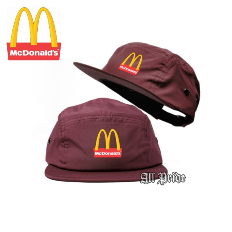 Mcdonald 's 5-Panel Snapback Hat Cap Distro Men Women | Shopee Thailand