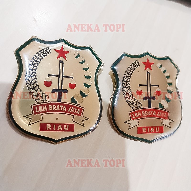 LBH Pin Logo Fiber Coated Legal Aid Institute Pin LBH Brata Jaya Pin ...