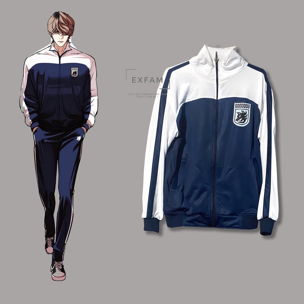 Seong Yohan Goddog Leader Manhwa Lookism Set เสื้อแจ็คเก็ตเกาหลี ...