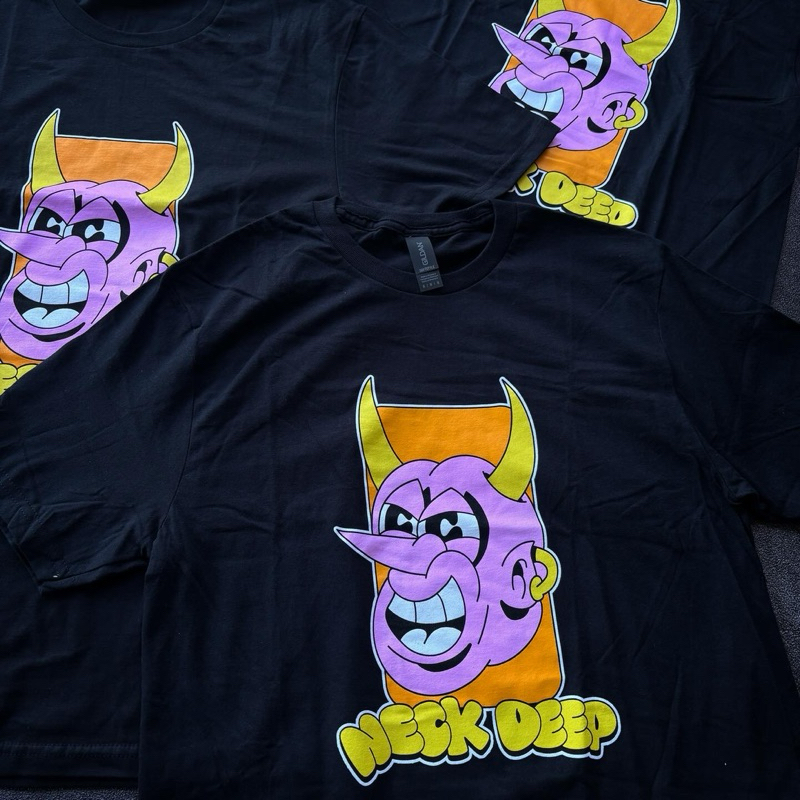 เสื้อยืด BAND OFFICIAL NECK DEEP - DEVIL | Shopee Thailand