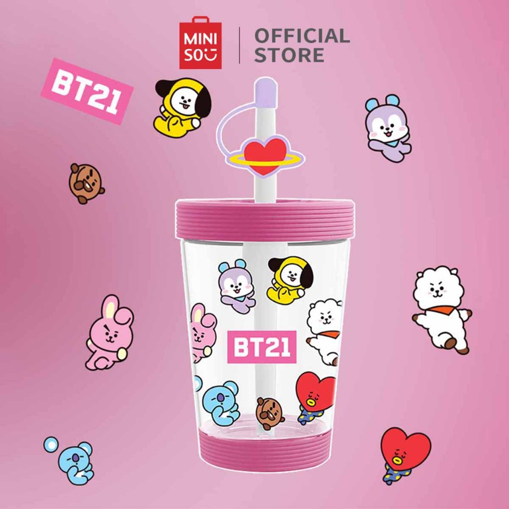Miniso x BT21 Collection ถ้วยพลาสติกถ้วยดื่มแบบพกพา Office And Home ... Miniso x BT21 Collection ถ้วยพลาสติกถ้วยดื่มแบบพกพา Office And Home ...