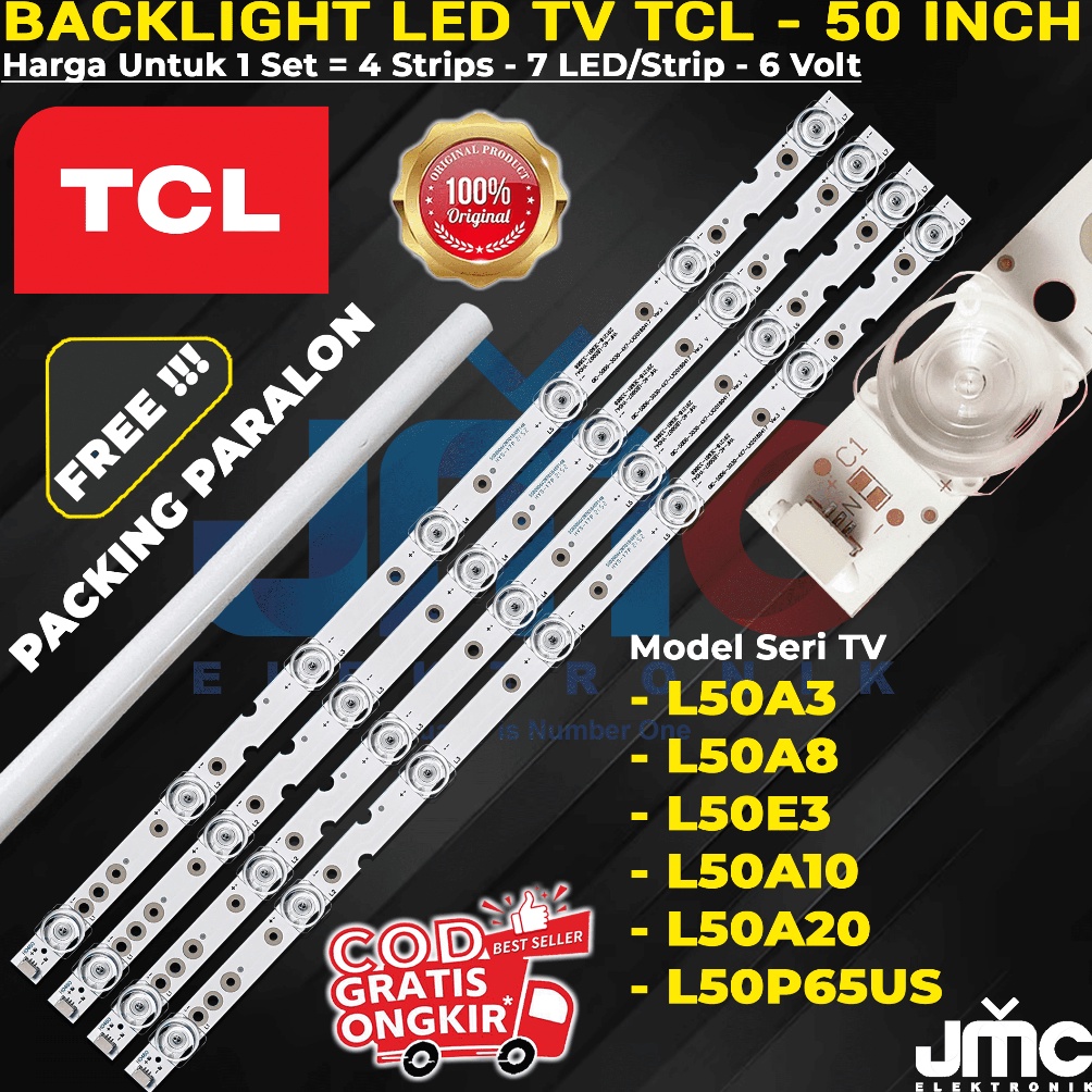 รหัส T83J LED TV BACKLIGHT TCL 5 INCH L5P65US 5A3 5A8 5E3 5A1 5A2 L5P615 L5P715 L5P735 5P65US 5P ...