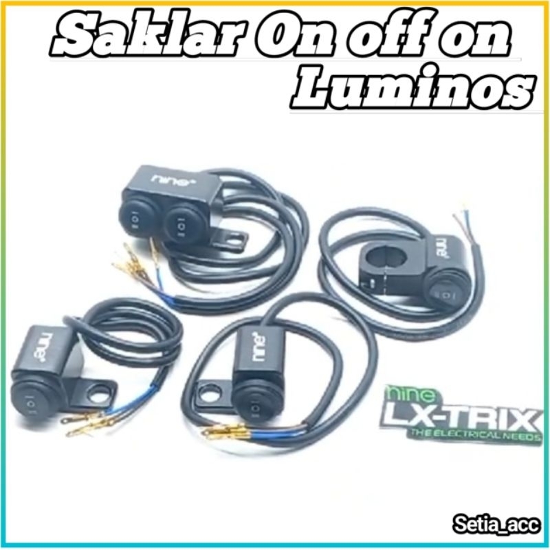 On off on สวิตช์ไฟแฮนด์กระจก 3 จุด LX TRIX 9nine Luminos 1 ชิ้น ...