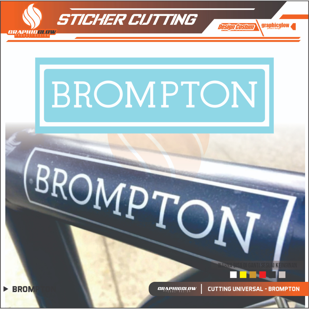 Brompton Writing Folding Bike STICKER STICKER CUSTOM สีกันน้ํา Strong Up ถึง 3 ปี | Shopee Thailand