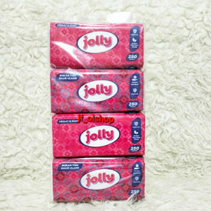 | 4ชิ้น | Jolly face multipack 250s ทิชชู่ 2 ชั้น - กระดาษเช็ดหน้า ...