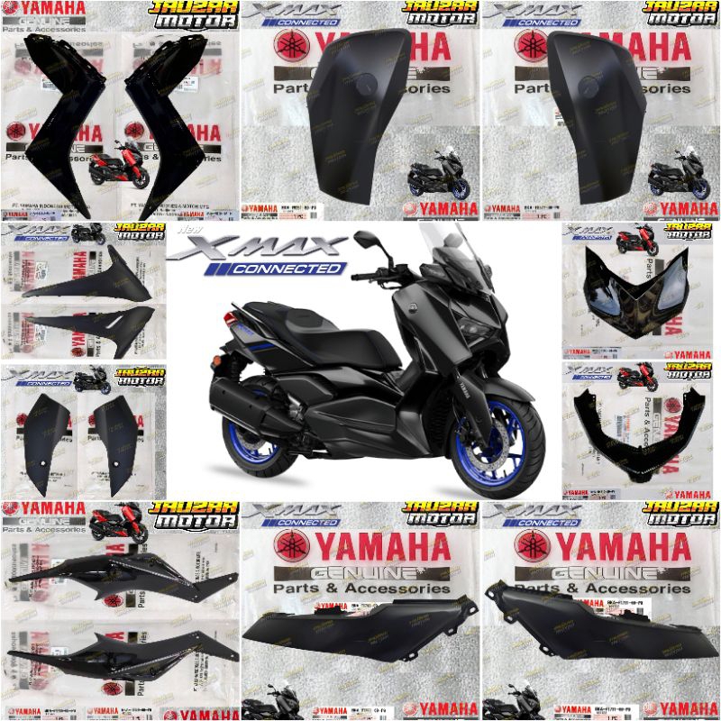 Hitam Full ALL NEW XMAX V2 FINE BODY COVER สีดํา DOFF 2023 2024 เชื่อม ...