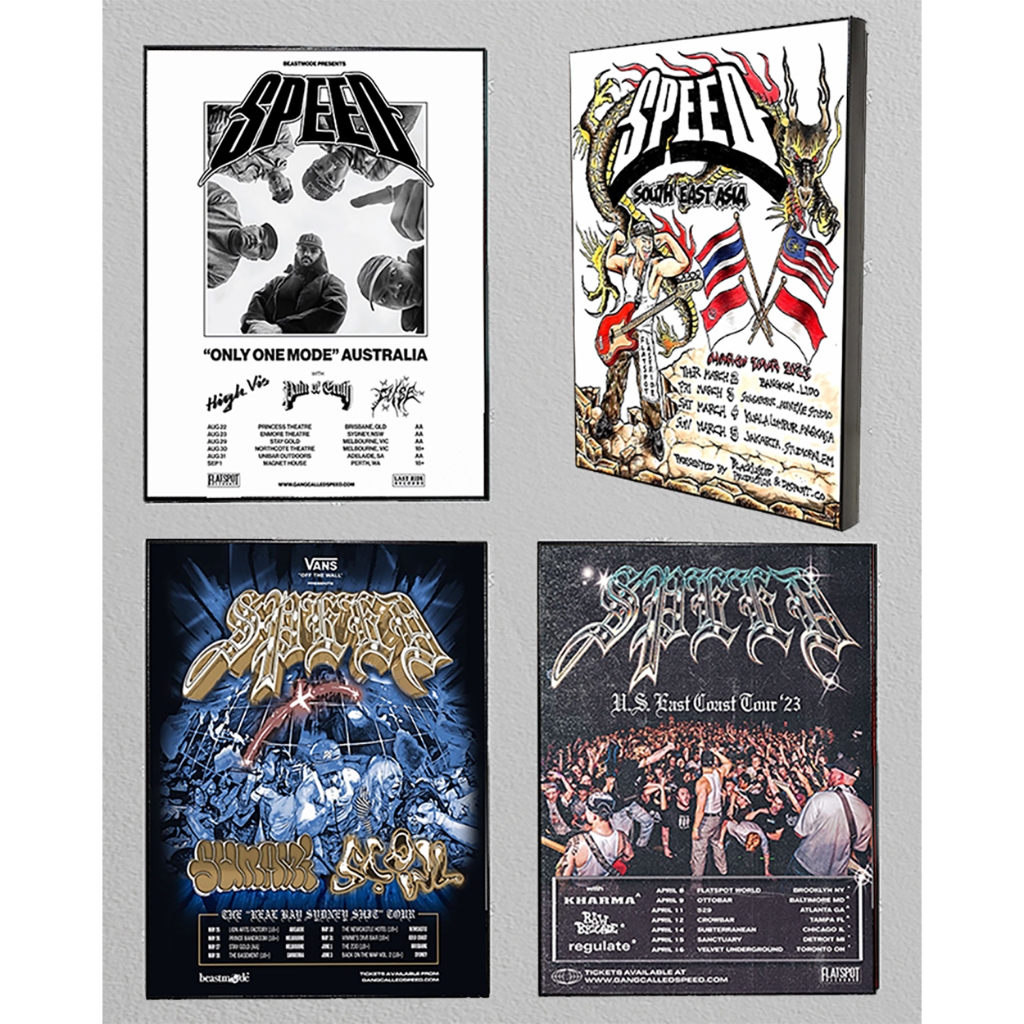 โปสเตอร์ SPEED / GANG CALLED SPEED + Frameblock / กรอบขนาด 45x30: ฮาร์ด ...