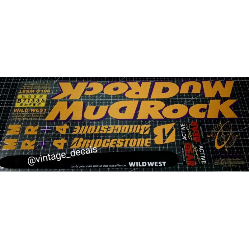 สติ๊กเกอร์ทดแทน Bridgestone MUDROCK MR4 | Shopee Thailand