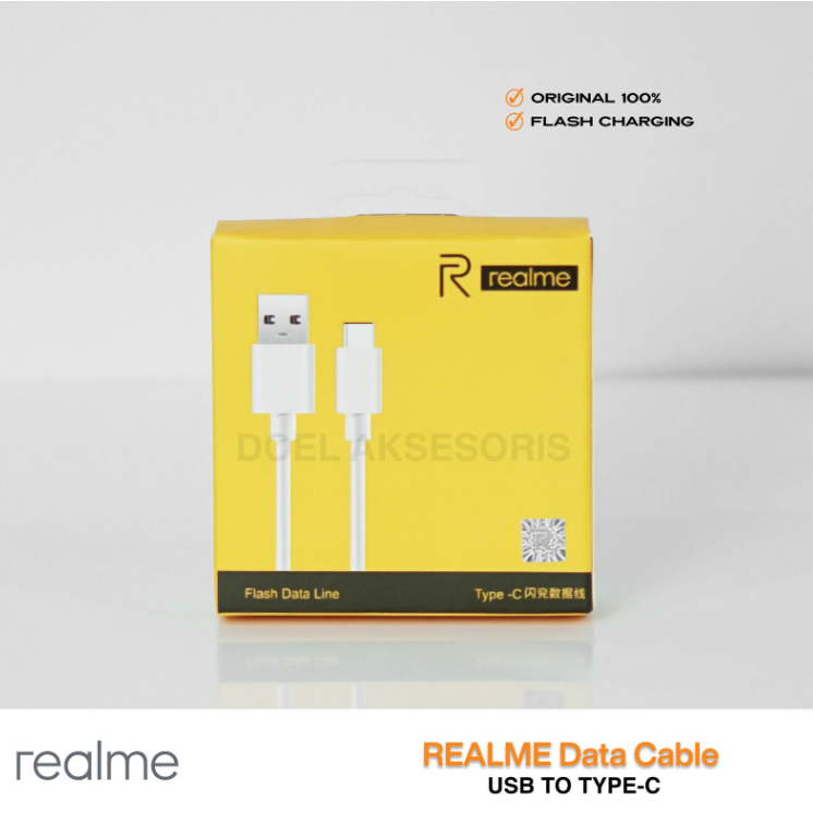 [รับประกัน 1 ปี] สายเคเบิลข้อมูล Type C Realme 8A Fast Charging Super ...