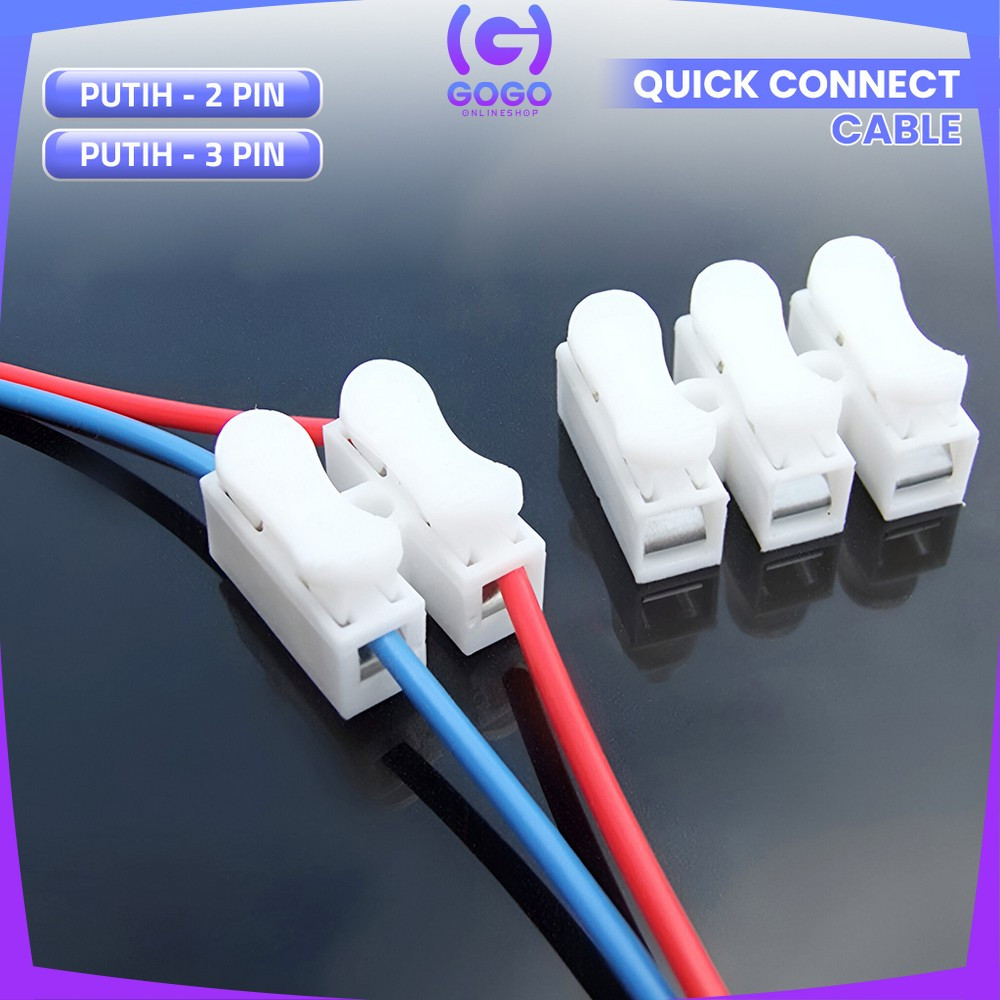 Gogo-c1077 ขั้วต่อสายไฟ 2pin 3pin Quick Connect Terminal Block Cable ...