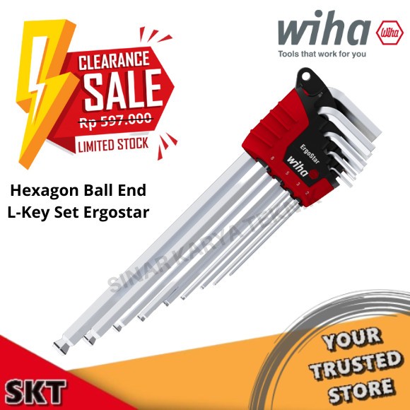 ชุดกุญแจ L WIHA SB 369 H9S ชุดลูกหกเหลี่ยม ErgoStar Holder 9 ชิ้น (34754) | Shopee Thailand