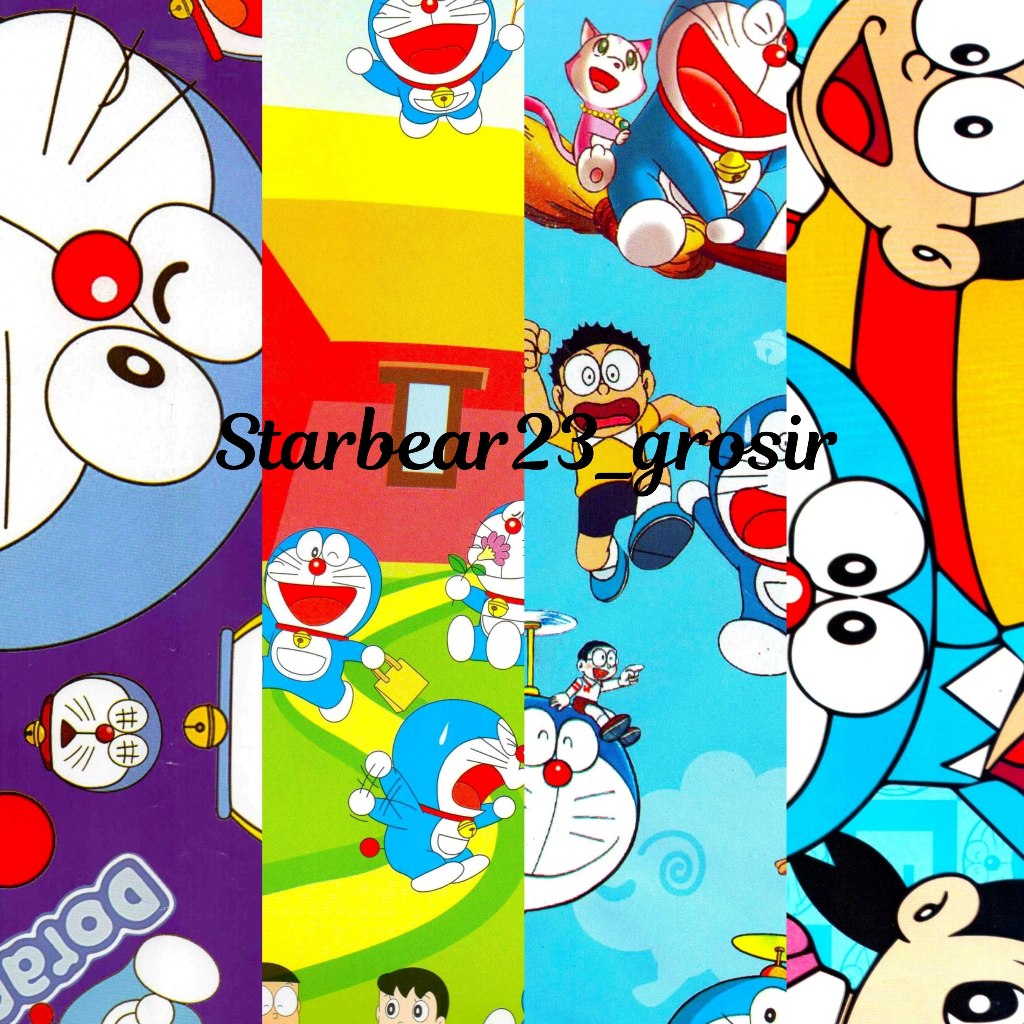 GLOSSY COLOR DORAEMON MIX WRAPPING PAPER | Shopee Thailand