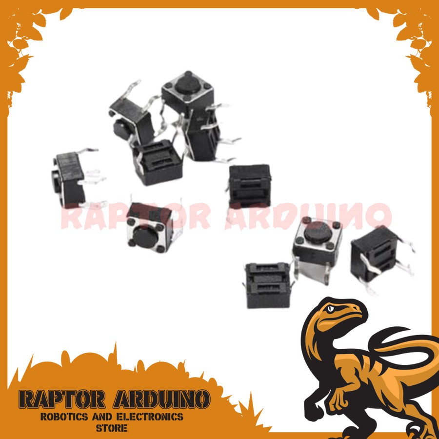 ปุ่มกด 6x6x4.3 mm 4p 4 pin 4pin micro switch momentary DIP Reset ...